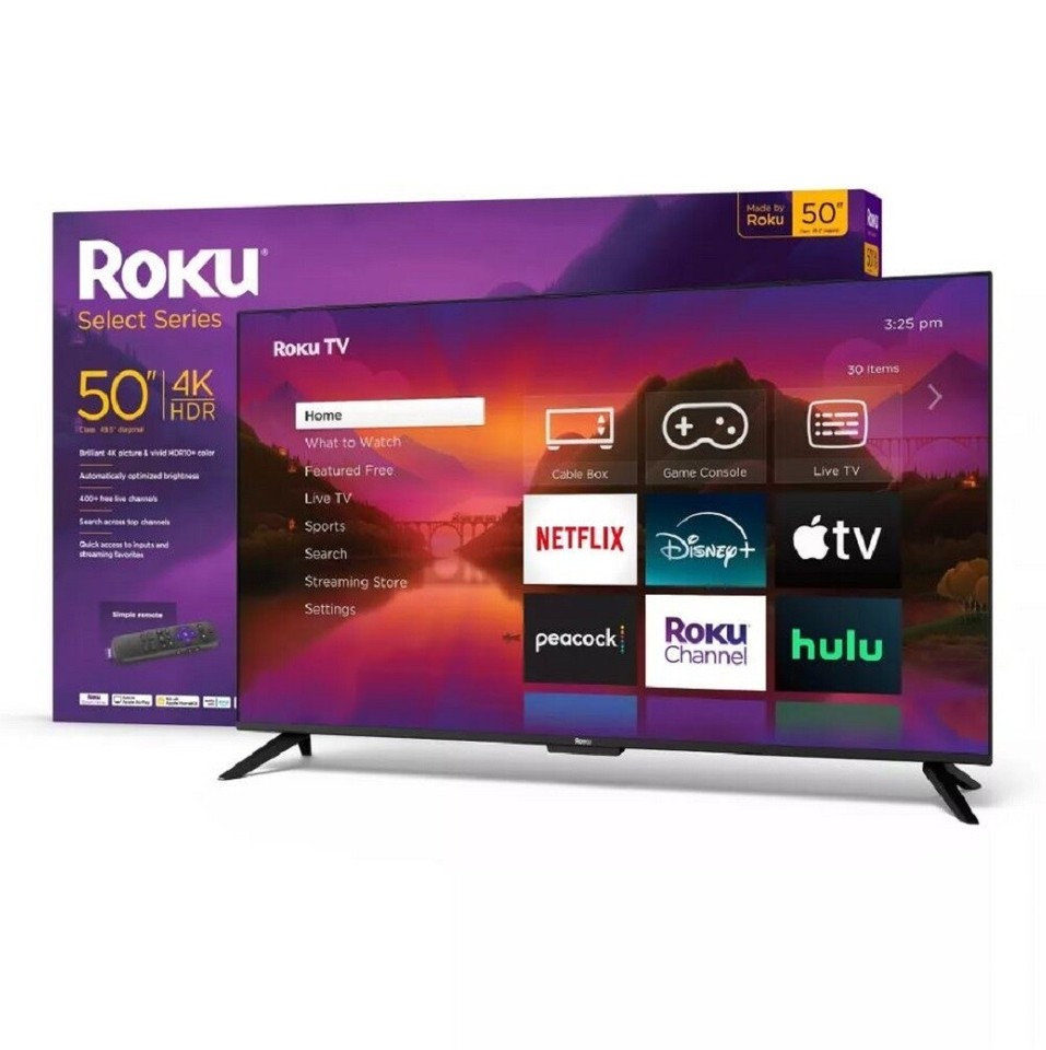 Roku 50" Select 4K LED Smart Roku TV Streaming Capability, TV Apps, Wi ...