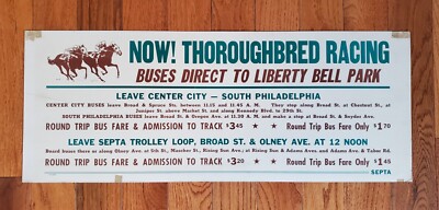 SEPTA BUS TROLLEY NOTICE ANNOUNCEMENT POSTER LIBERTY BELL PARK ...