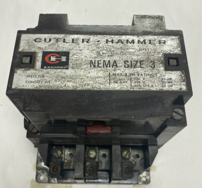 Cutler Hammer,C10EN3,Size 3 Contactor 3PH 90AMP | eBay