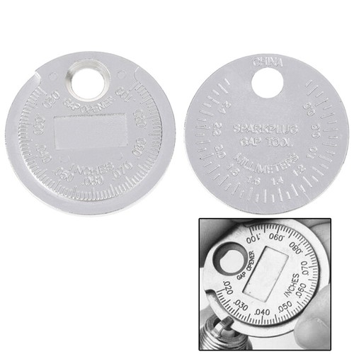 1PC Spark Plug Gap Gauge Measurement Tool Coin-Type 0.6-2.4mm Range ...