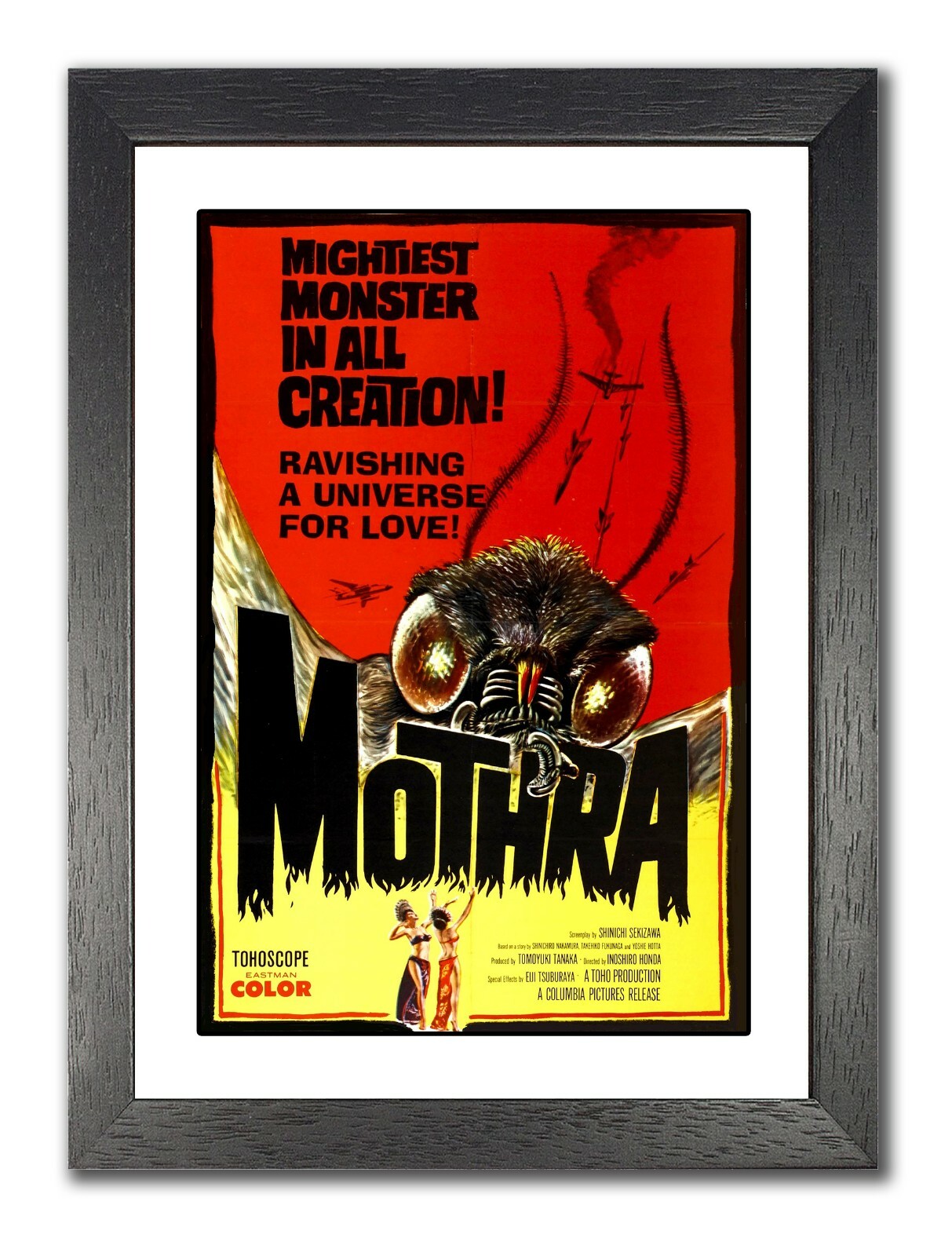 Mothra 1962 Japanese Kaiju Film Advert Poster Cinema Retro Stars Famous ...