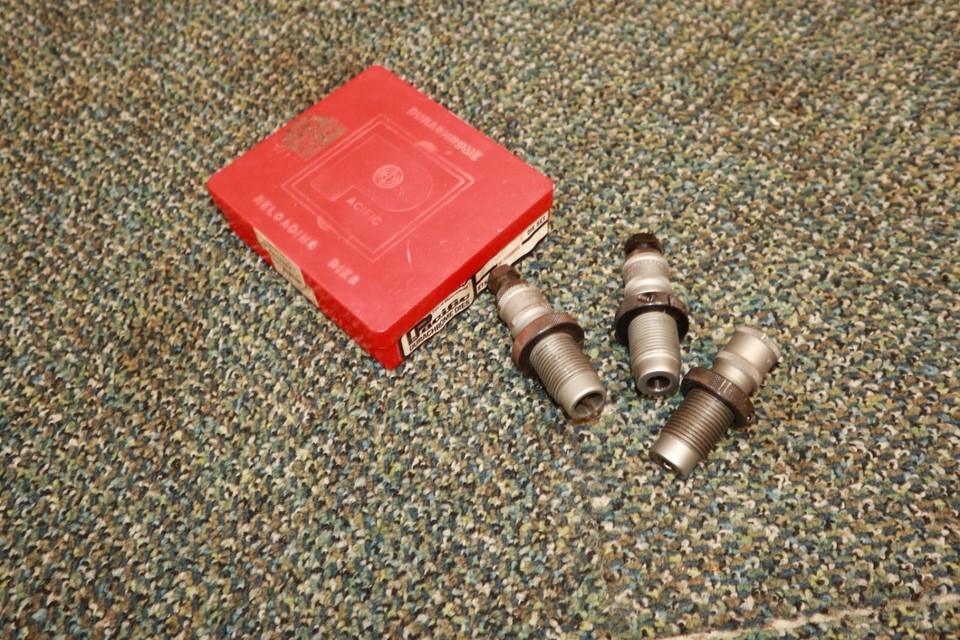 Used Pacific Hornady Reloading 357 Mag Magnum Durachrome Carbide Set ...
