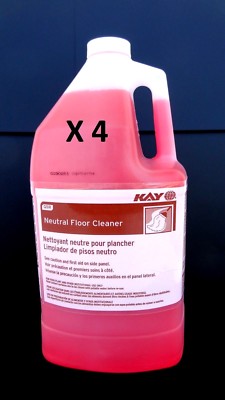 KAY Ecolab QSR Neutral Floor Cleaner Dilution Rate 0.5 oz/gal~ Case of ...