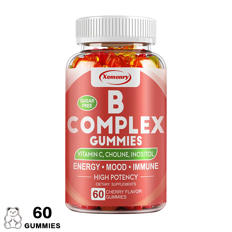 Vitamin B Complex Gummies -with Vitamin C- Support Skin Health, Enhance ...