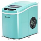 Portable Compact Electric Ice Maker Machine Mini Cube 26 lbs/Day Mint ...