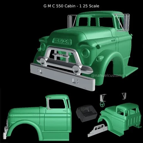 GMC 550 Cab - 3d resin printed model in 1/25 Scale | eBay