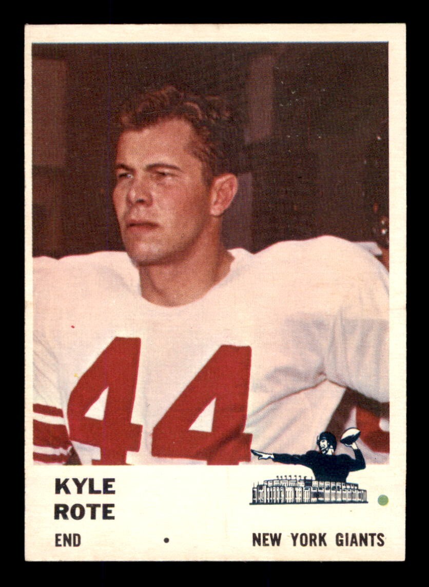 1961 Fleer Football #69 Kyle Rote EX/MT *e1 | eBay