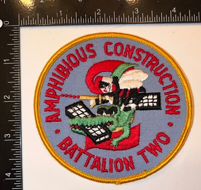 Cold War USN Navy CB Seabee Amphibious Construction BN Two 2 Patch | eBay