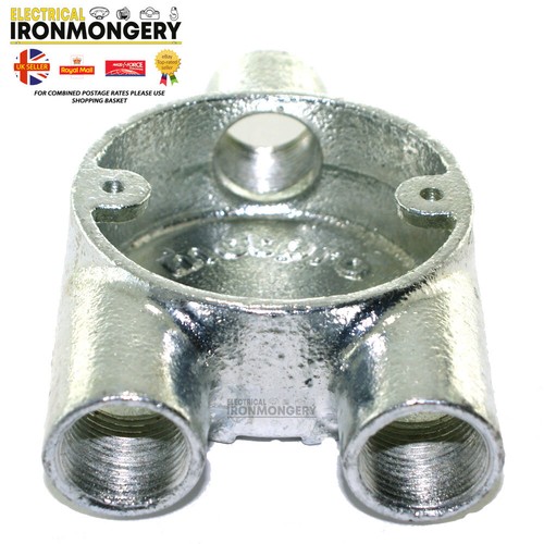 20mm Metal Conduit Boxes, Bends, Elbow, Tees, Fittings Galvanised ...