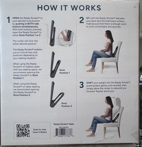 Ready Rocker Portable Rocking Chair And Back Support | eBay