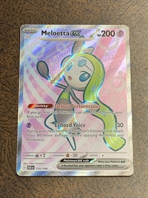 Meloetta EX 159/086 Black Bolt Ultra Rare Pokemon Card | eBay