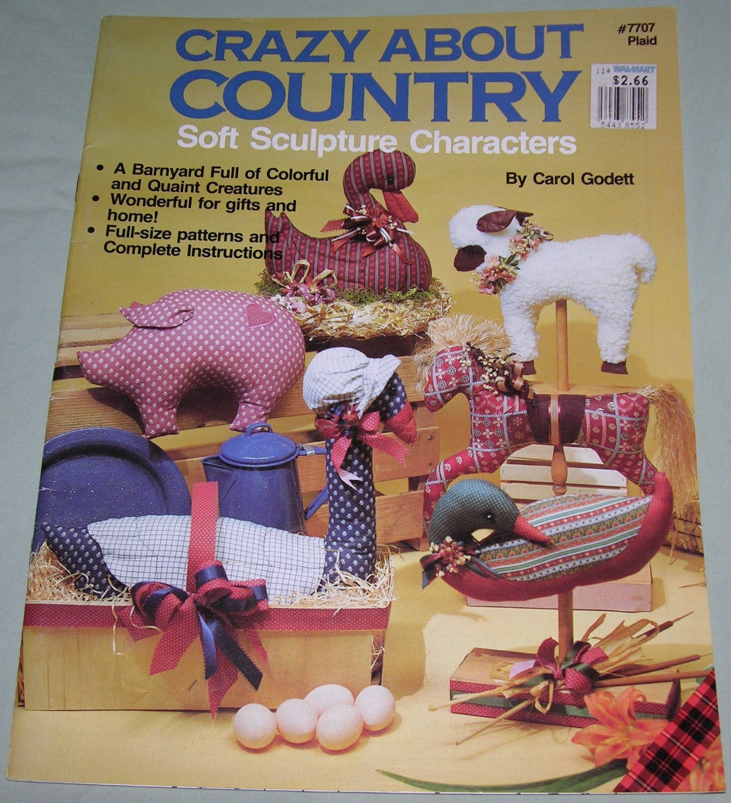 Crazy About Country by Carol Godett (Craft Pamphlet by Plaid #7707) | eBay