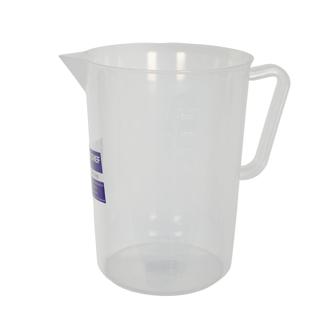 Graduated Plastic Measuring Jugs Food Grade Polypropylene Jug .5L, 1L ...
