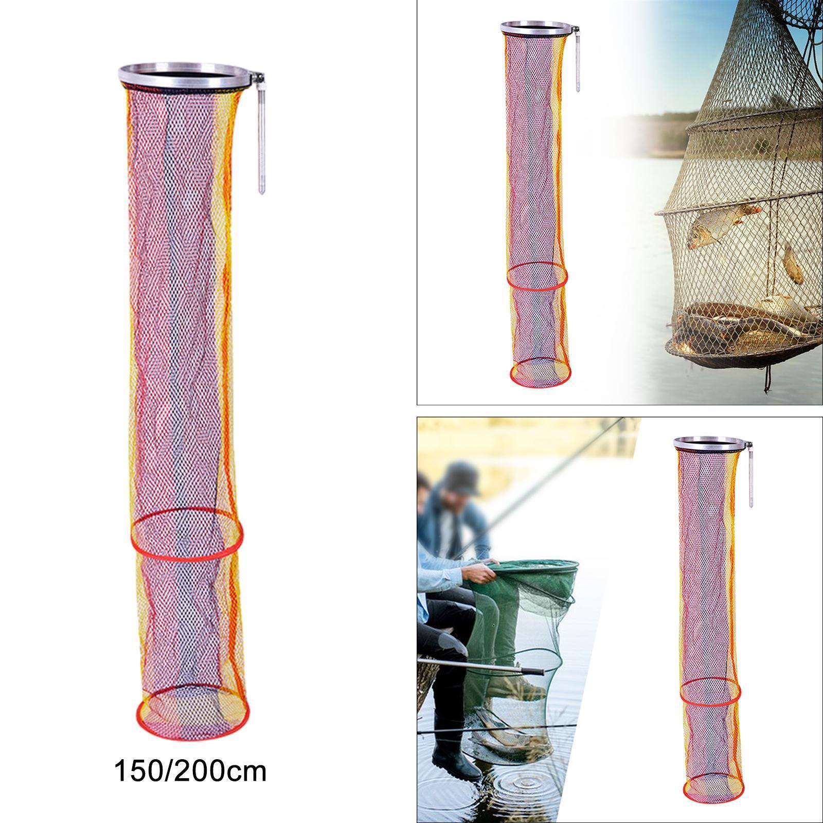 Fishing Keep Net Collapsible Nylon Ice Fishing Well for Crab Lobster ...