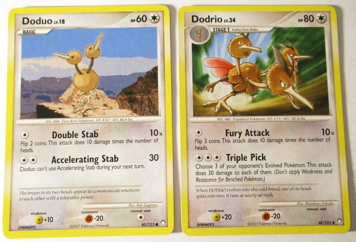 Doduo Evolution Chart