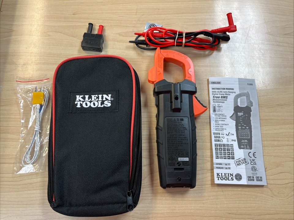 KLEIN TOOLS CL800 Digital Clamp Meter OPEN BOX! | eBay