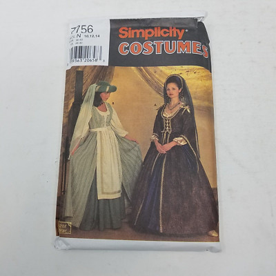 7756 Simplicity History Renaissance Queen Sewing Pattern Costume Womens ...