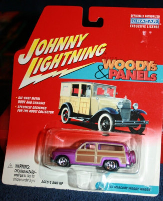 JOHNNY LIGHTNING WOODY AND PANELS 50 MERCURY WOODY WAGON PURPLE 2002 | eBay