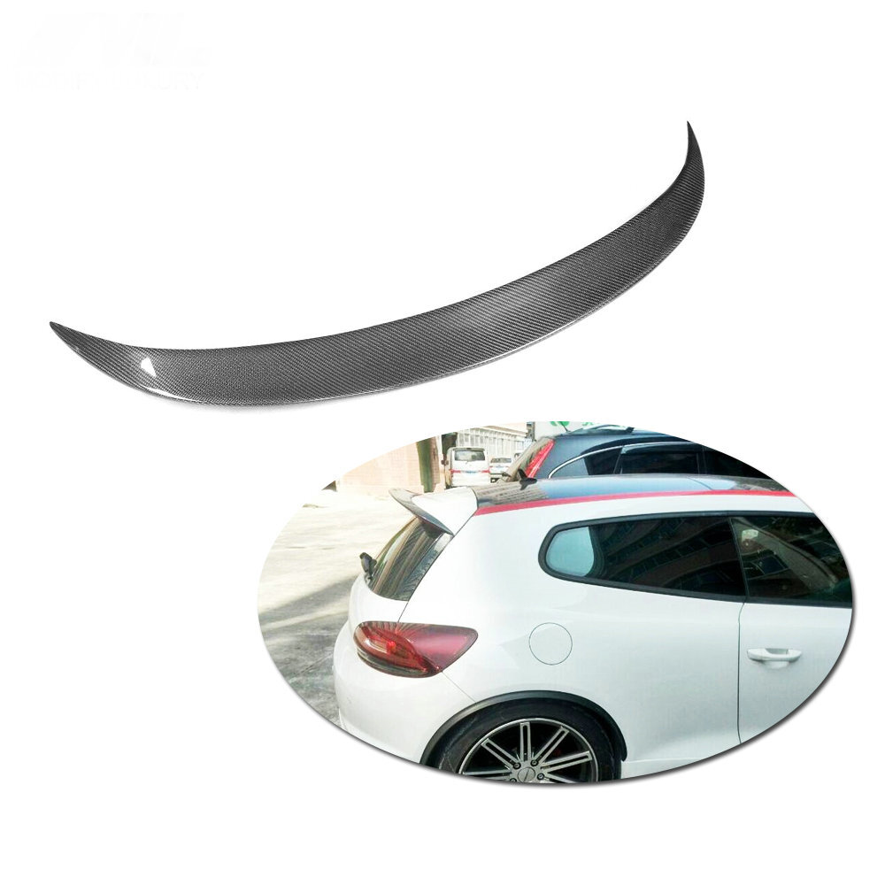 Real Carbon Fiber Rear Roof Spoiler Wing For VW Scirocco R 09-14 GTS ...