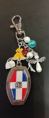 BEADED "DOMINICAN WOMAN" KEY CHAIN / PURSE - HANDBAG CHARM JEWELRY | eBay