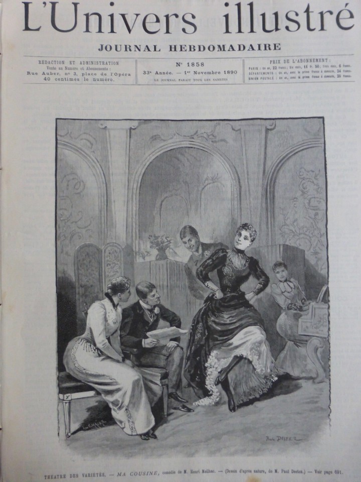 1858 1890Meilhac Halevy Ballet Opera Fandango Magicienne 12 Old ...