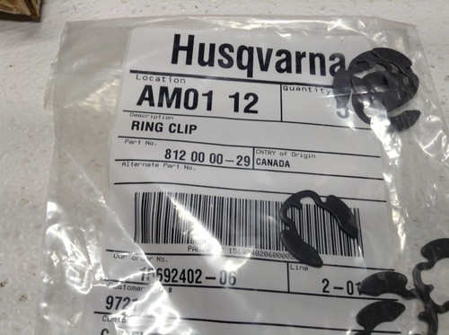 NEW Genuine Husqvarna 812000029 Ring Clip - 2 PACK | eBay