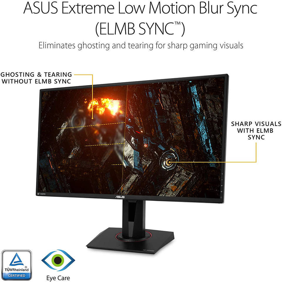 TUF Gaming 27" 2K HDR Gaming Monitor (VG27AQ) - QHD (2560 X 1440 ...