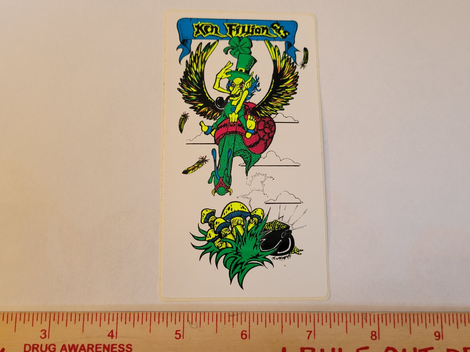 VTG 80's G&S GORDON & SMITH KEN FILLION LEPRECHAUN SURF SKATEBOARD DECK ...