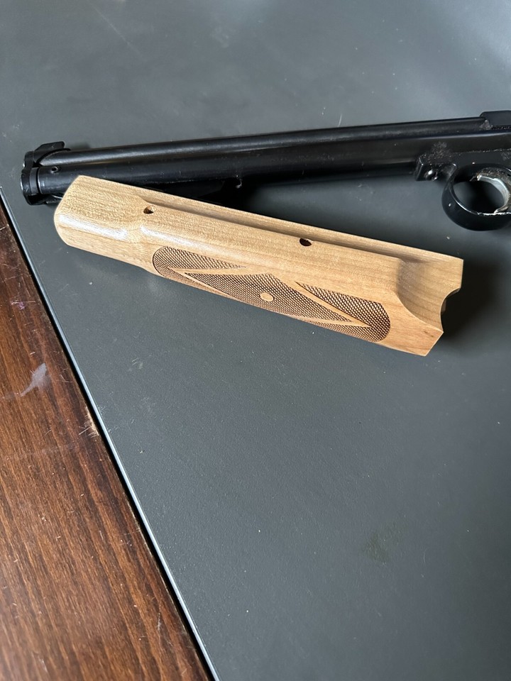 CROSMAN PUMPMASTER WALNUT WOOD FOREARMS GRIP FIT MOD PC77 1322 1377 ...