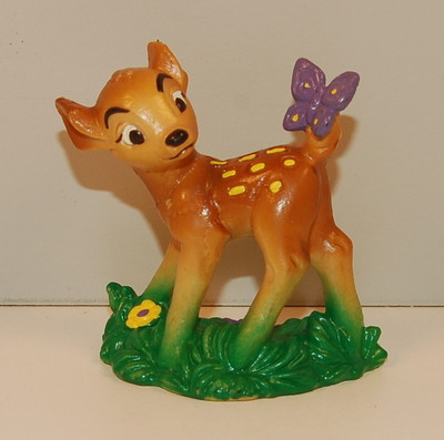 Vintage Bambi the Deer 2.25" PVC Plastic Figure Bully Bullyland Germany ...