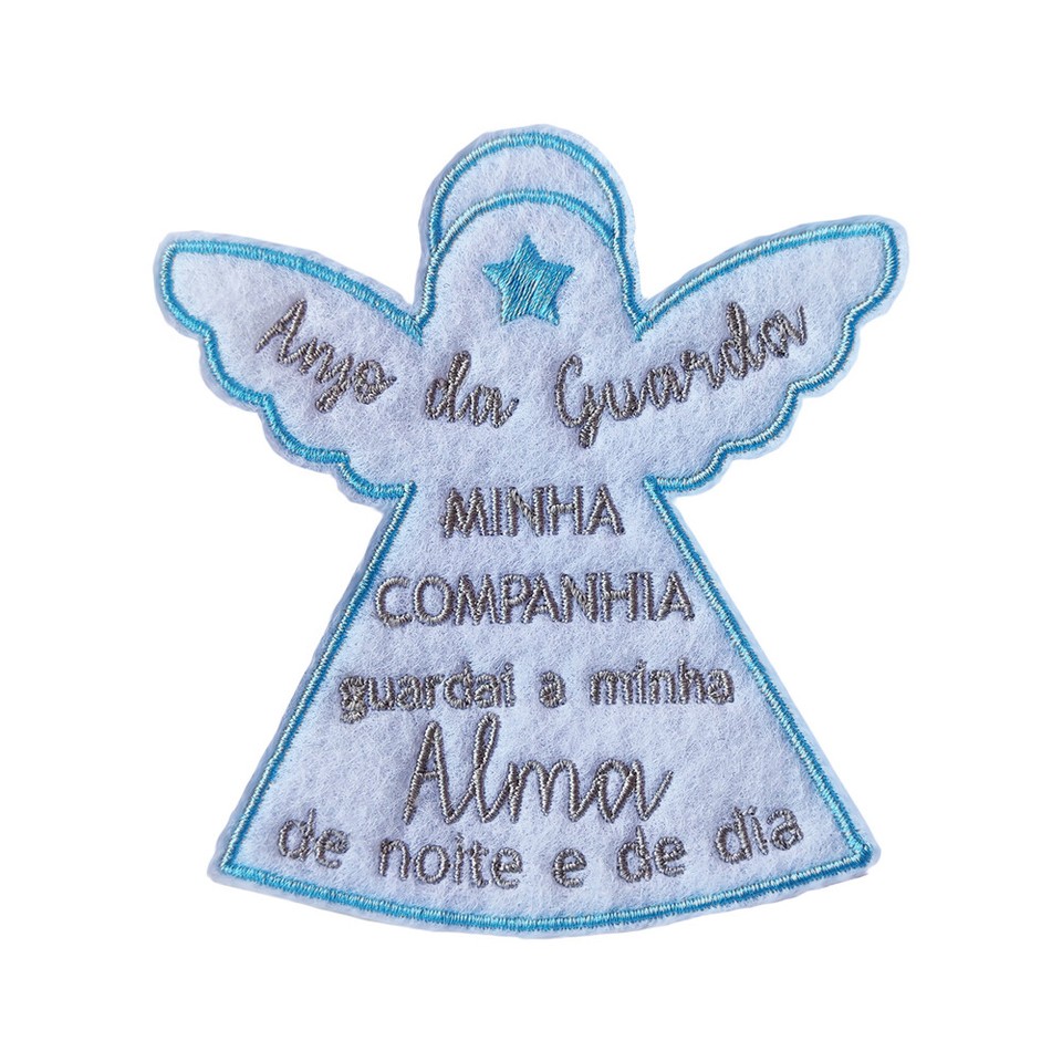 Guardian Angel Patch Embroidered Anjo da Guarda Iron-On 3.55" | eBay