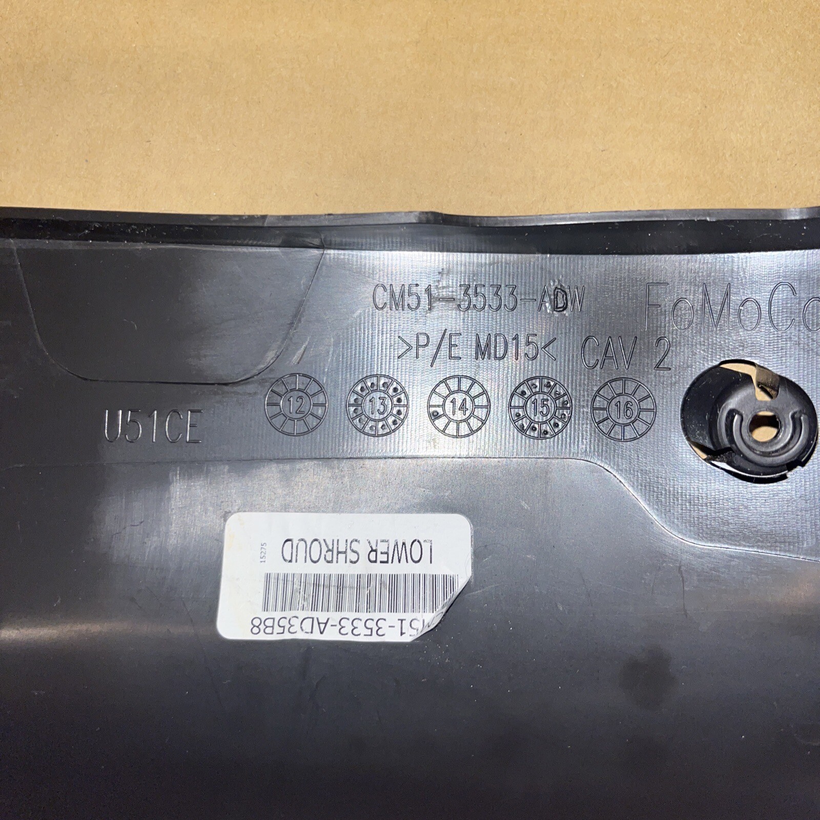 2014-2020 FORD TRANSIT CONNECT STEERING COLUMN SURROUND LOWER COVER ...