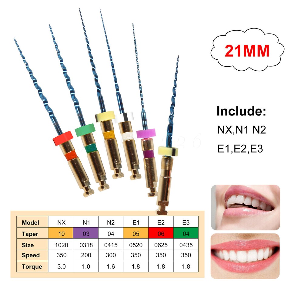 1-10Packs Dental Endodontic Rotary File NITI Root Canal Files Endo ...