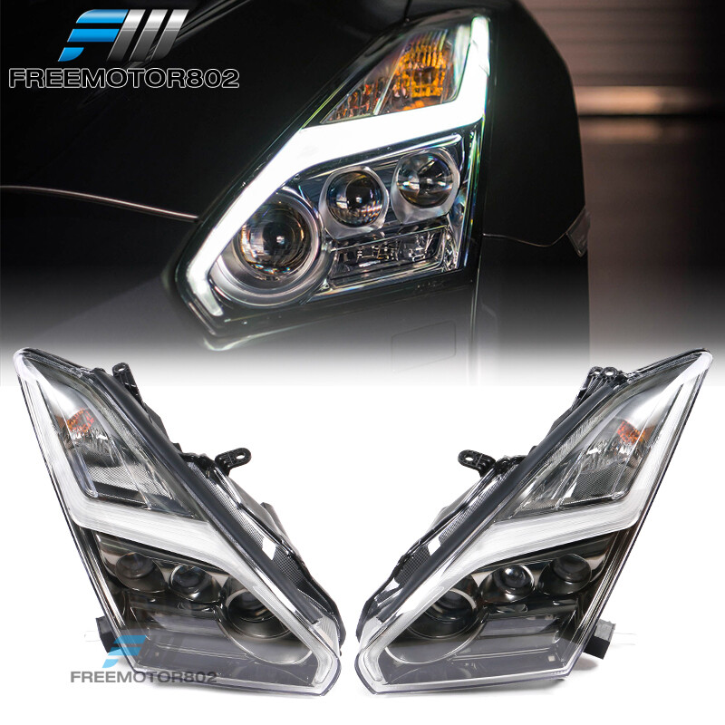 2009-2022 Nissan R35 GTR LED DRL Headlights Upgrade 09-16 to 17 ...