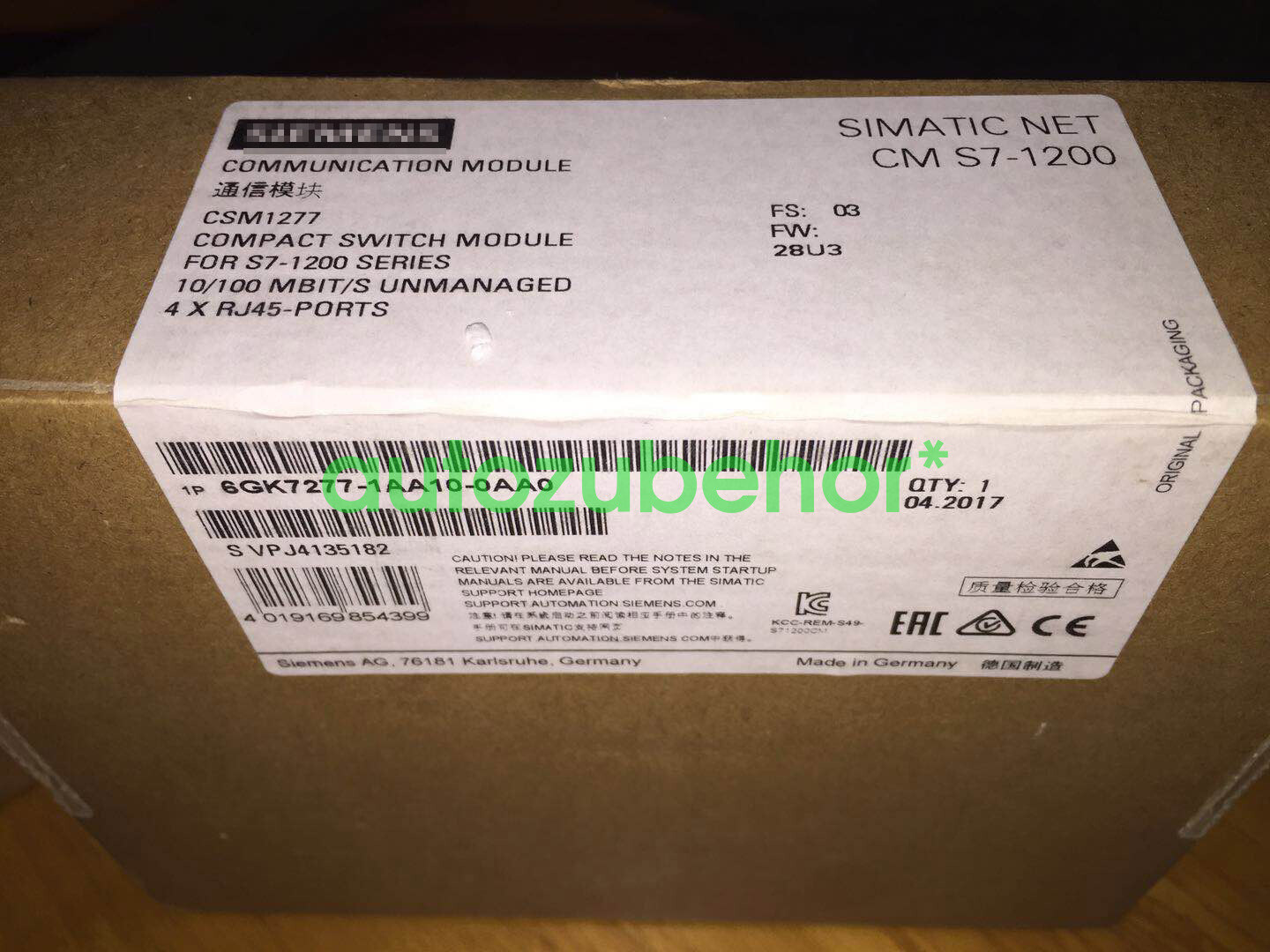 6GK7 277-1AA10-0AA0 PLC communication module CSM1277 switch 6GK7277 ...