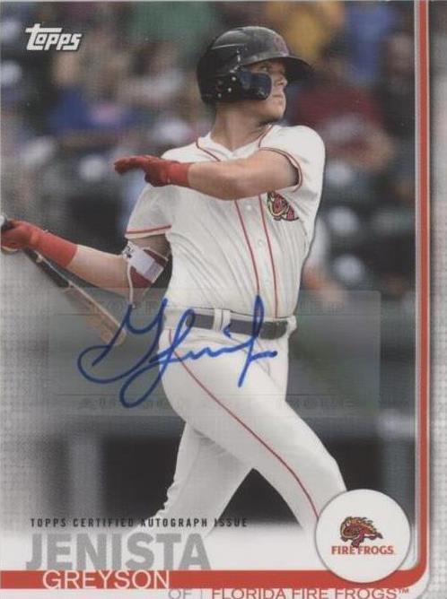2019 Topps Pro Debut - Greyson Jenista #115 Autographs (AU, RC) for ...