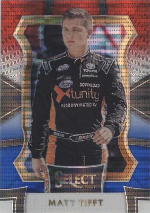 2017 Panini Select - Grandstand Matt Tifft #3 Red White & Blue Pulsar ...