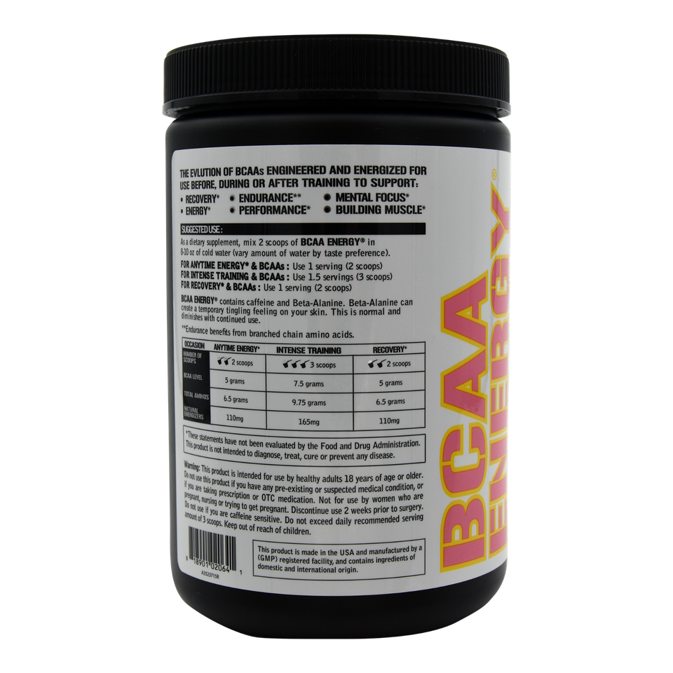 EVL BCAA Energy Pre Workout, Performance Enhancer w/ 5g of Amino Acids ...