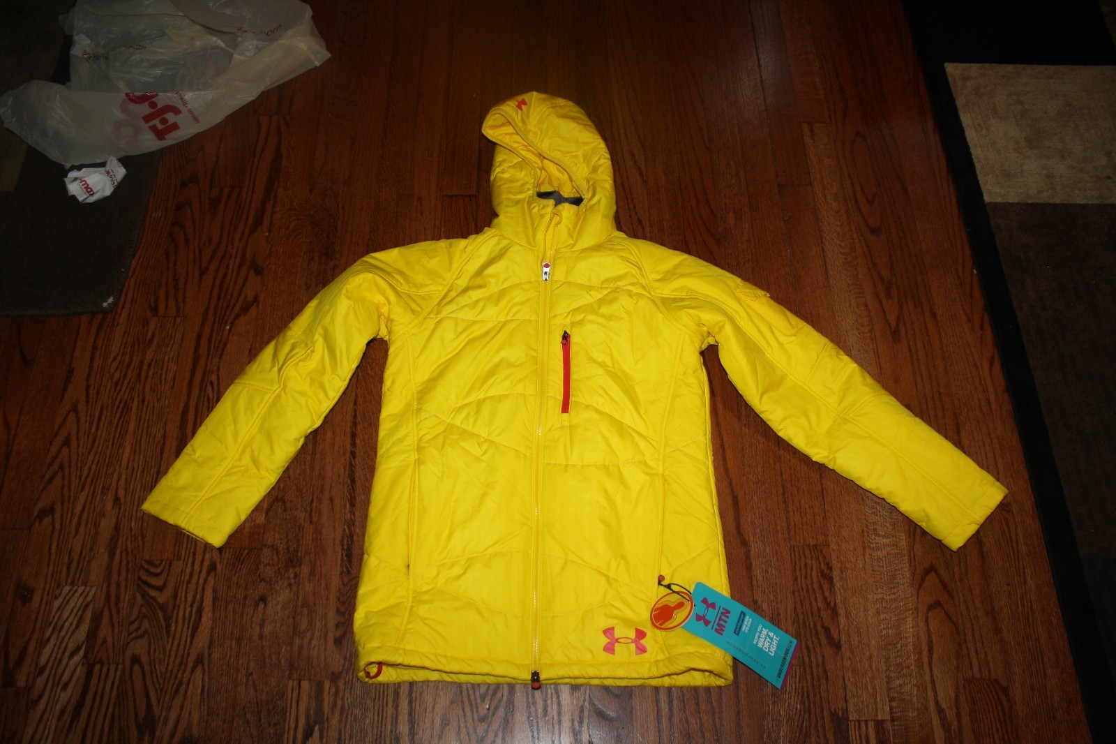 UNDER ARMOUR WOMEN'S YELLOW COLDGEAR JACKET STYLE 1221046 734 SIZE ...