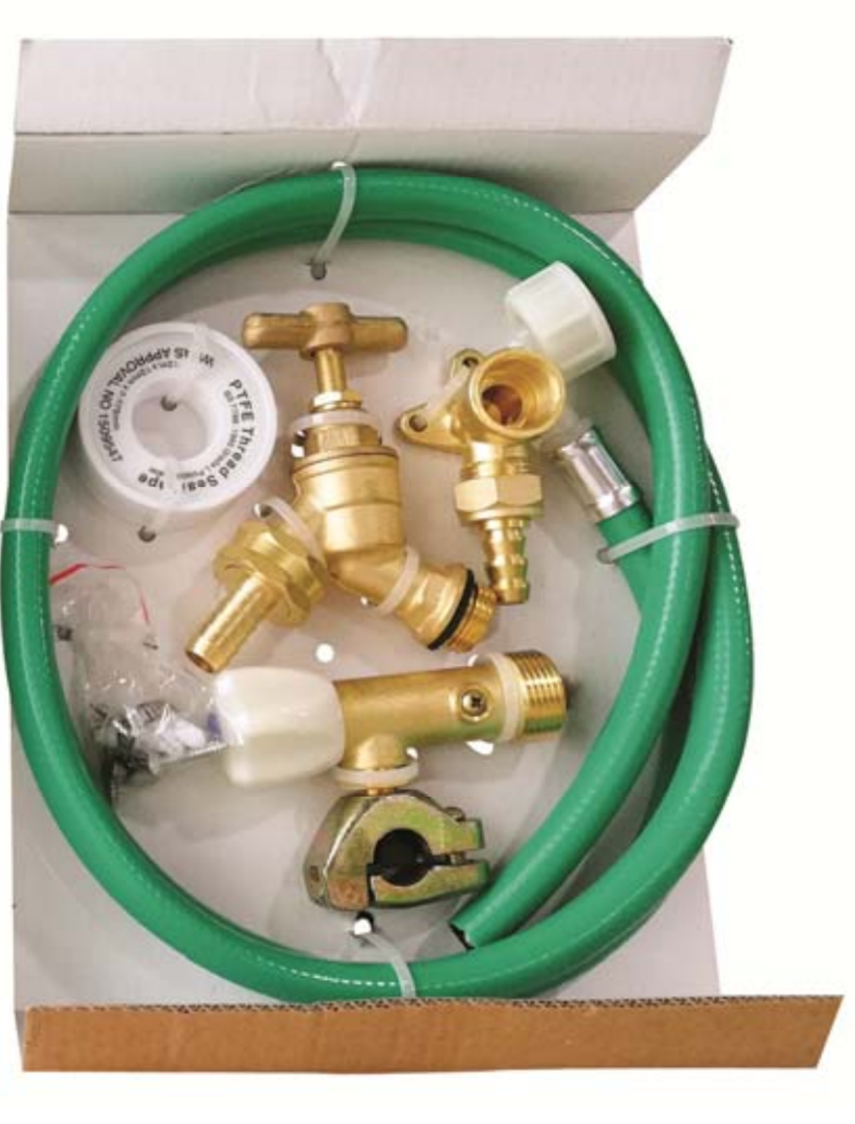 Outside Garden Tap Brass Kit Self Cutting Through Wall Installation ...