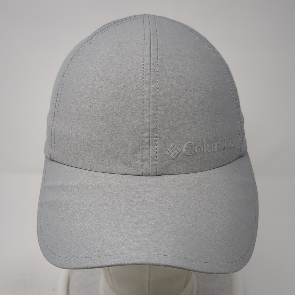 Columbia Strapback Baseball Cap Gray One Size Adjustable Embroidered 6 ...