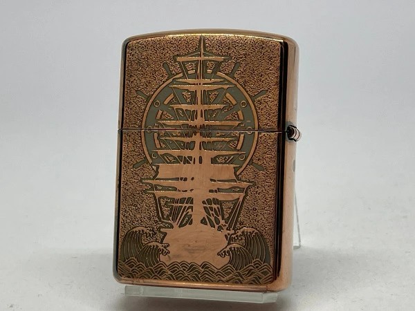 ZIPPO [Zippo] Armor double-sided processing World Map Shell-World CO ...