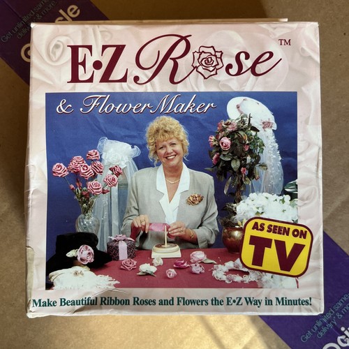 Vintage 90s EZ Rose And Flower Maker As Seen On TV Crafts Ribbon Fabric ...