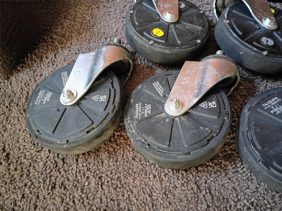 (23)Gatekeeper Systems W-9470A 5" Shopping Cart Smart Wheel,(6) Castor ...