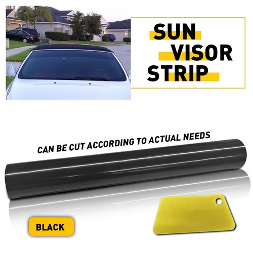 Windshield Universal Banner Black Vinyl Decal Sun Strip DURABLE K | eBay