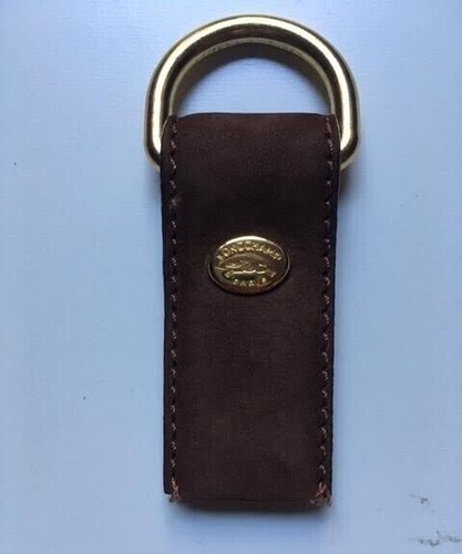 Vintage New Longchamp Keychain Purse Handbag Charm Brown Leather Velvet ...