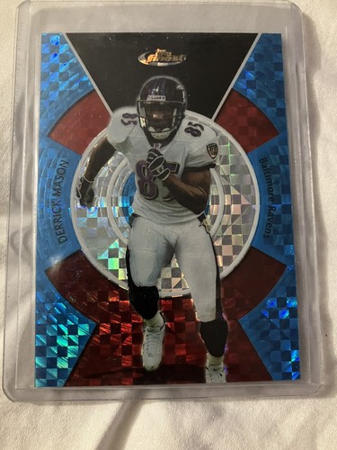 2005 Finest Blue Xfractors Baltimore Ravens Football Card #91 Derrick ...