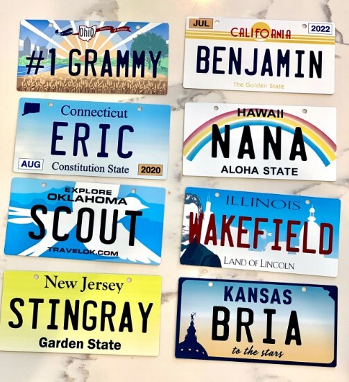 Custom Personalized Mini State License Plate. Pick your State. 3"x6 ...