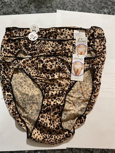 Jockey No Panty Line Promise Brown Cougar Hi Cut Set Of 3 Size 8 Nwt