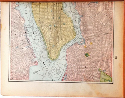 Beautiful Original 1899 New York City Map/ GREAT WALL ART | eBay
